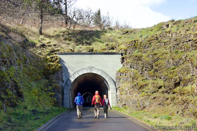 Mosier Twin Tunnels via Historic Columbia River Highway State Trail in ...