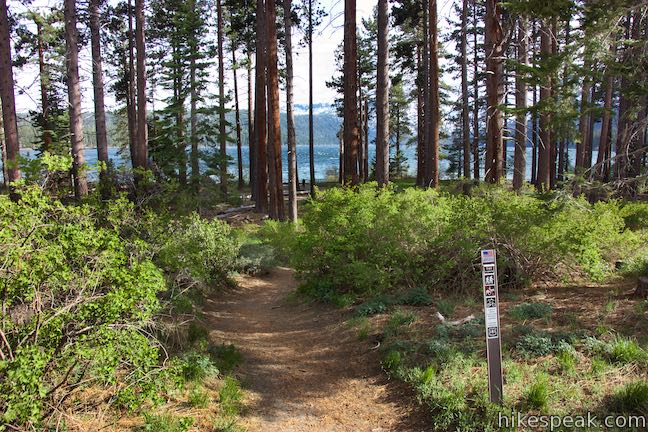 Moraine Trail to Fallen Leaf Lake in Lake Tahoe Basin National Forest Lands