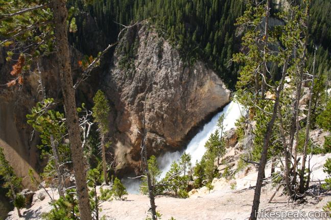 North Rim Trail on the Grand Canyon of the Yellowstone River in ...