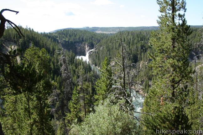 North Rim Trail on the Grand Canyon of the Yellowstone River in ...
