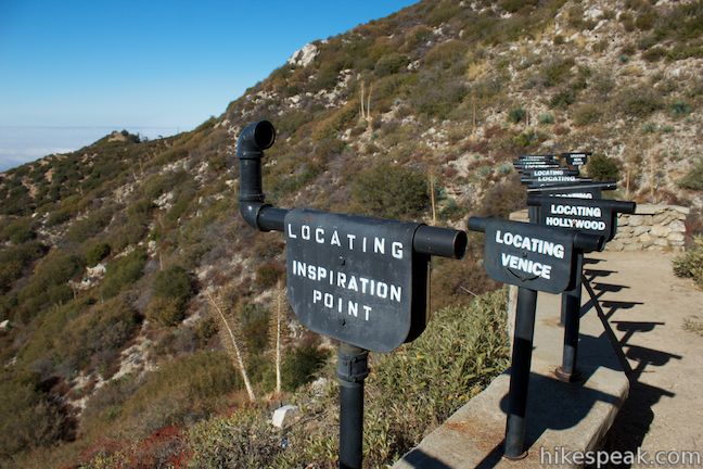 Mount Lowe Road to Inspiration Point and Mount Lowe Trail Camp in the ...
