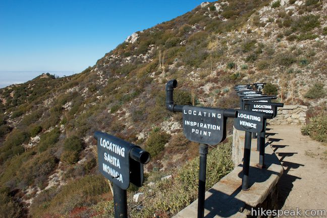 Mount Lowe Road to Inspiration Point and Mount Lowe Trail Camp in the ...